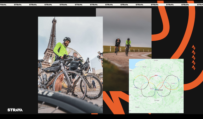 Strava Art : deux Français dessinent les anneaux olympiques en pédalant ...
