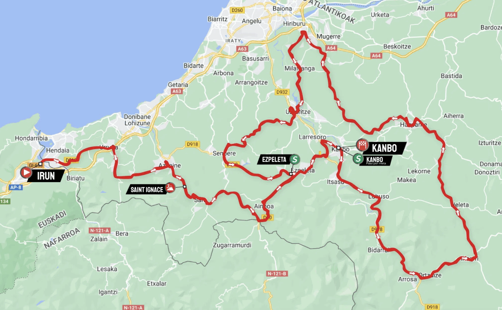 PROS – Tour du Pays basque 2024 : la carte, le profil des étapes et la ...