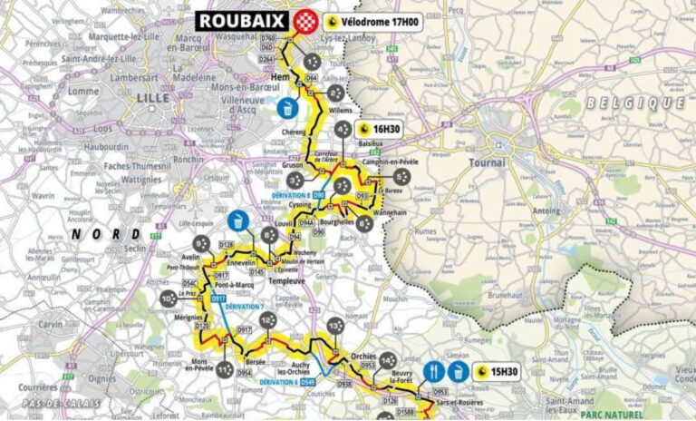 PROS – Paris-Roubaix 2024 : le parcours, les notes des 29 secteurs ...