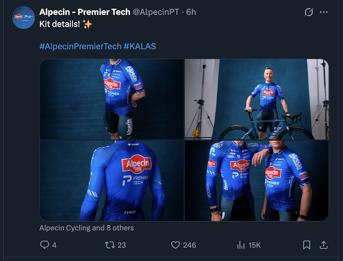 Alpecin-Premier Tech unveils its new jersey for 2026: the great return ...