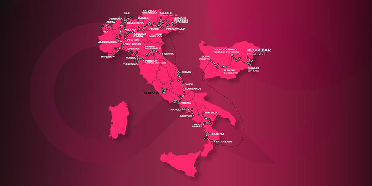 Tour d'Italie 2026 : toutes les cartes du parcours